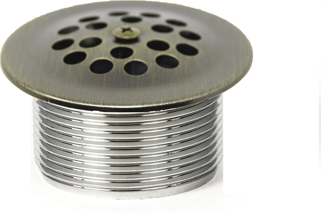 PF WaterWorks Bathtub Drain Assembly (Drainshoe, Traditional Strainer ...